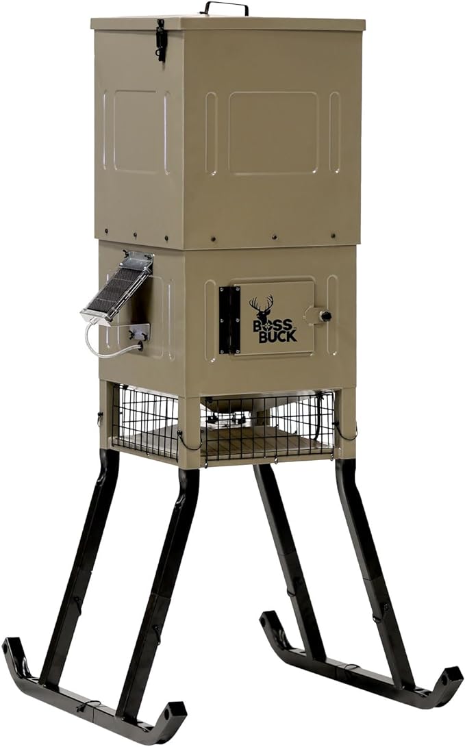 300# STAND & FILL SLED FEEDER W- DIVERTER PLATE & SOLAR PANEL