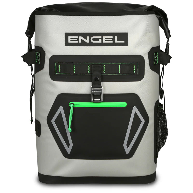 Backpack Cooler - Light Grey/Lime Green